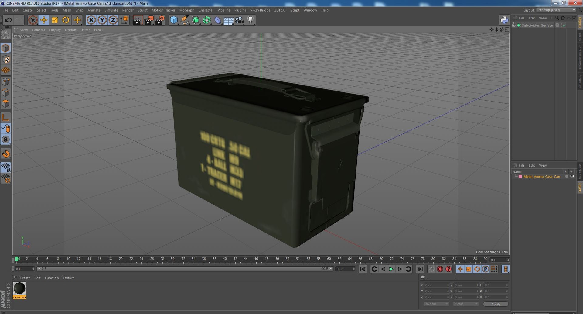 Metal Ammo Case Can 3D Model - TurboSquid 2170094