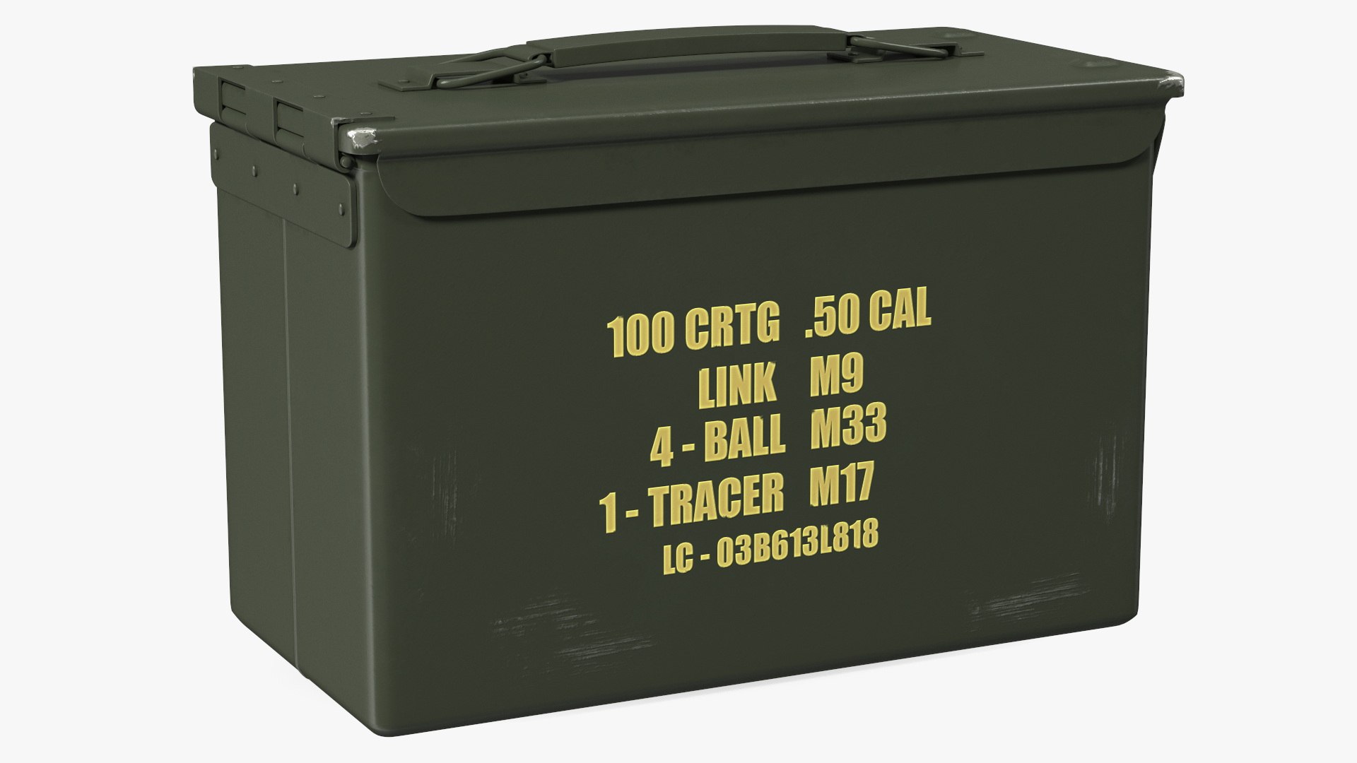 Metal Ammo Case Can 3D Model - TurboSquid 2170094