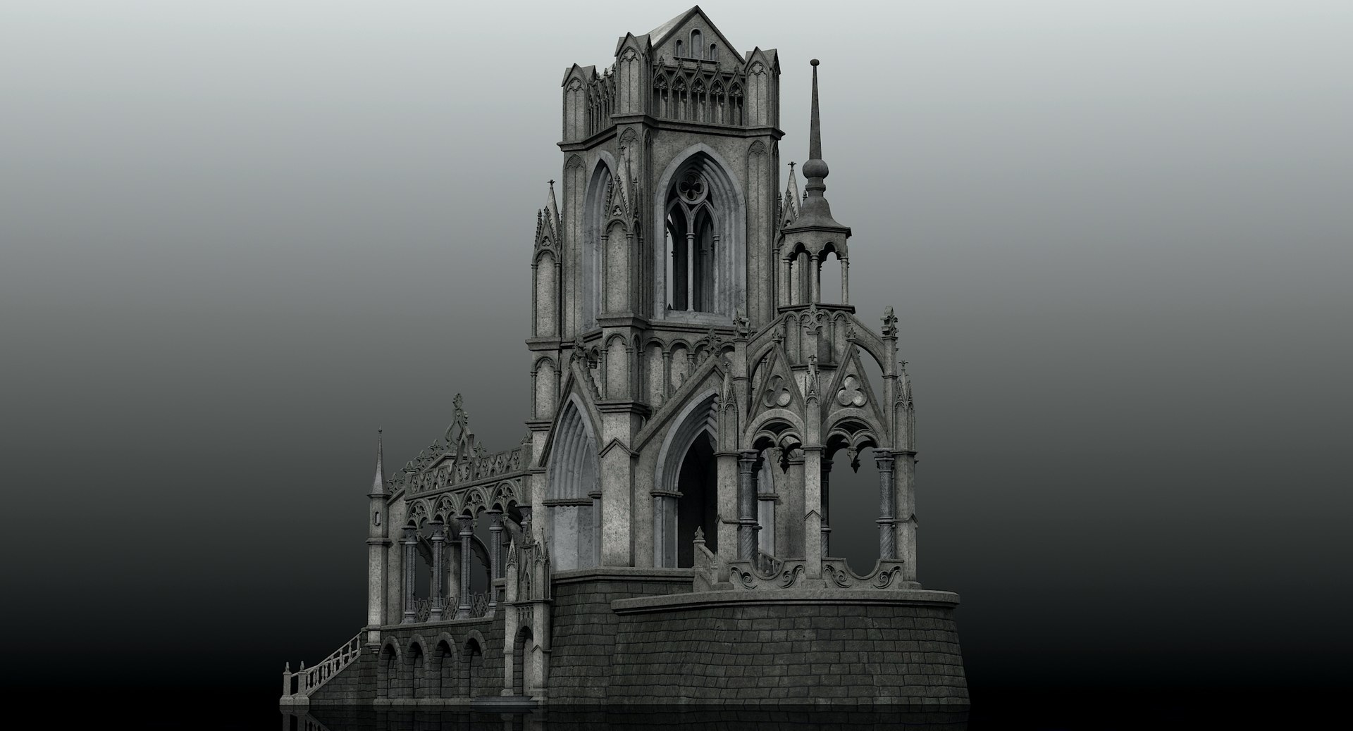 3D Gothic Pavilion 03 Build - TurboSquid 1424263