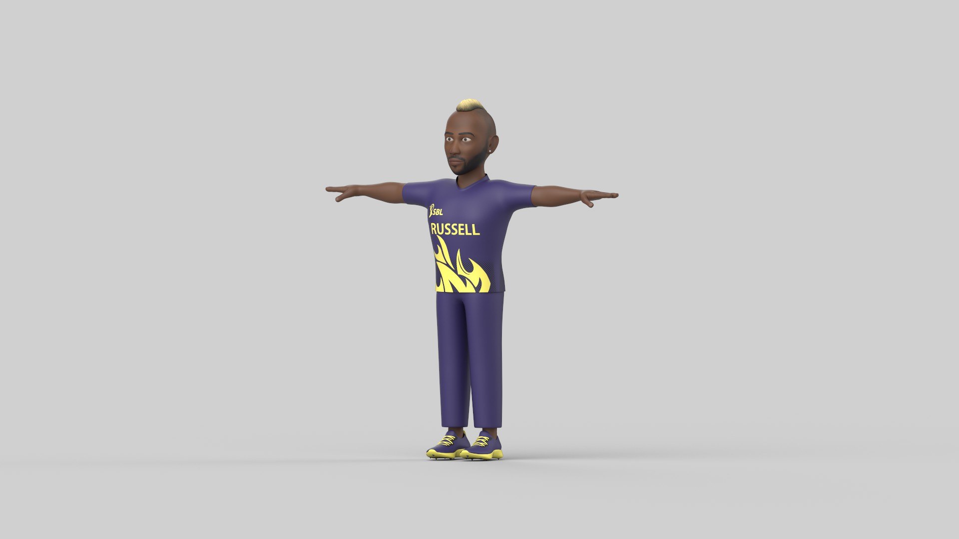 Andre Russell 3D Model - TurboSquid 2088874