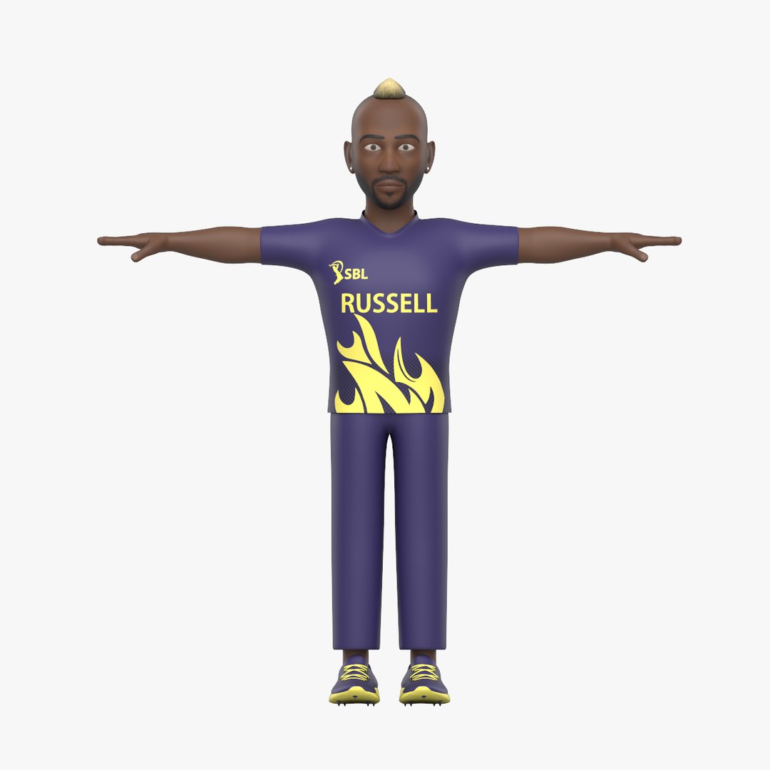 Andre Russell 3D model - TurboSquid 2088874