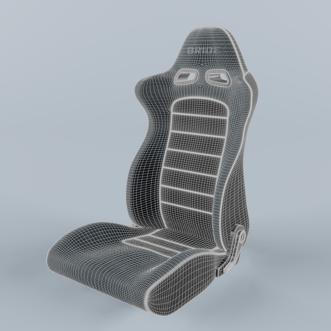 BRIDE EUROSTER II Charcoal Gray Seat 3D Model - TurboSquid 1790787