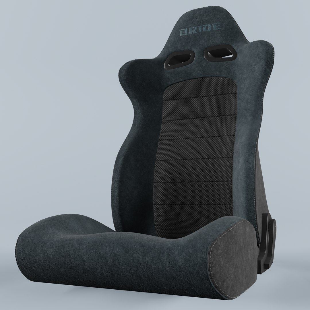 BRIDE EUROSTER II Charcoal Gray Seat 3D Model - TurboSquid 1790787