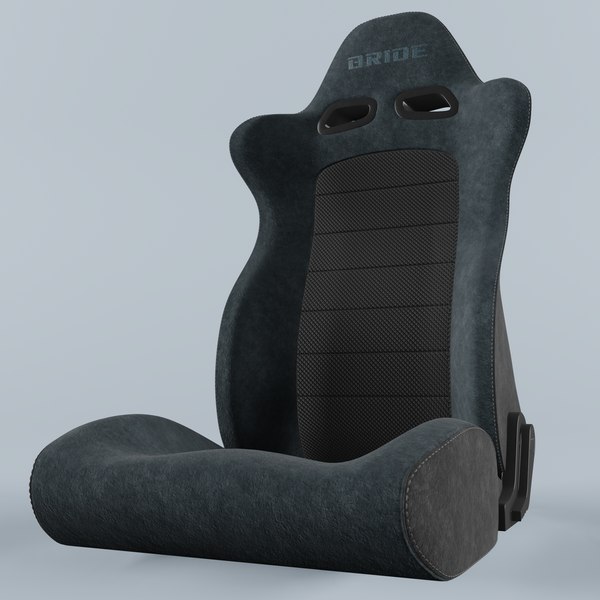 BRIDE EUROSTER II Charcoal Gray Seat 3D model - TurboSquid 1790787