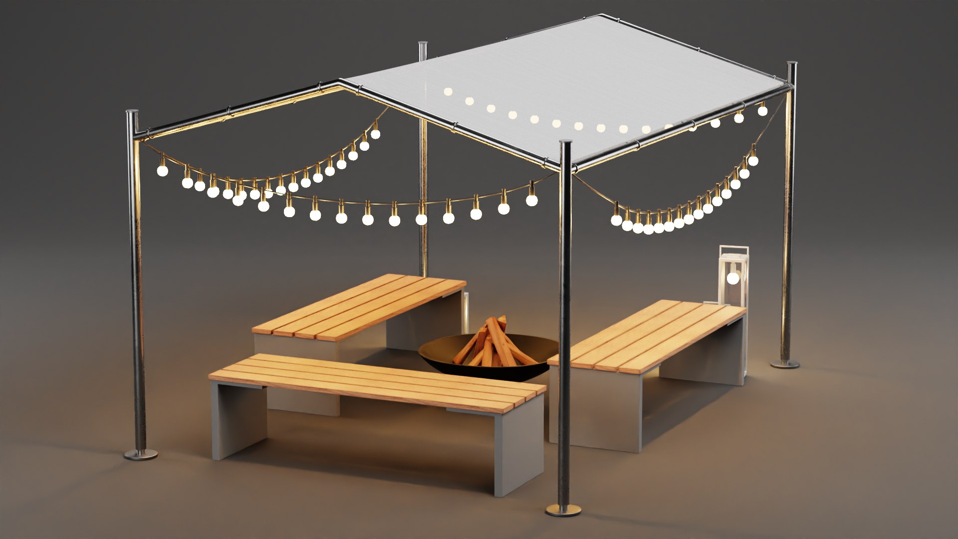 3D Model Gazebo Setup 02 - TurboSquid 2054030