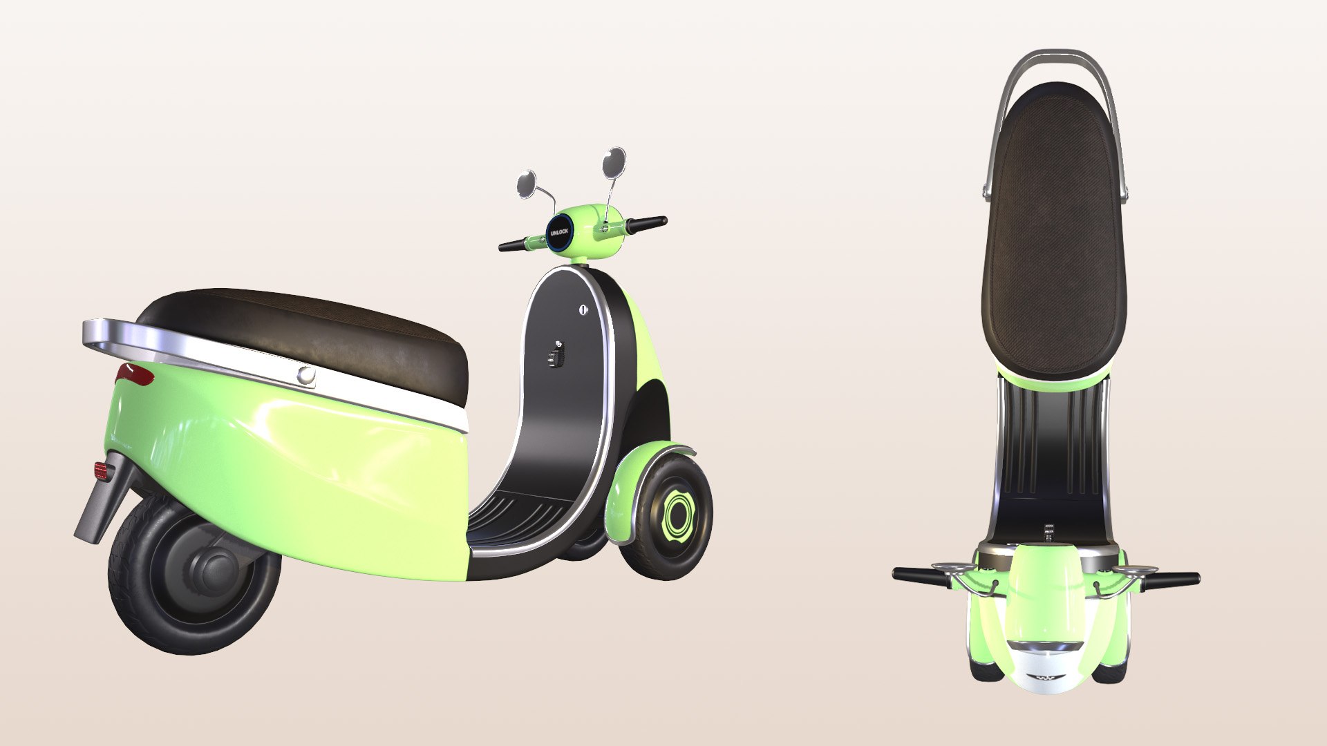 3D Electric Scooter - TurboSquid 2243670
