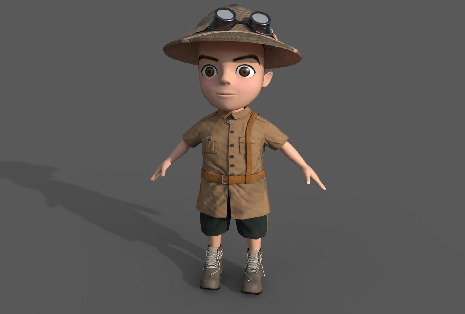 3D Archaeologist Kid Model - TurboSquid 1922517