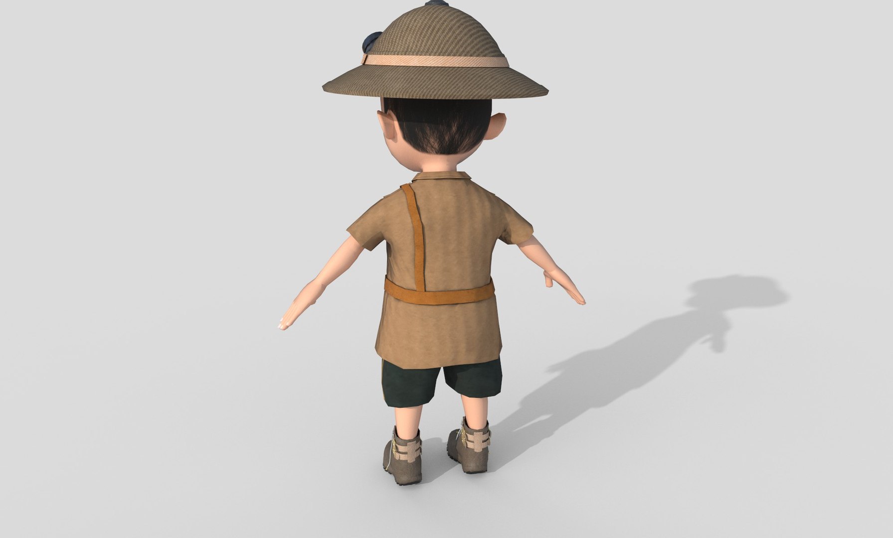 3D Archaeologist Kid Model - TurboSquid 1922517