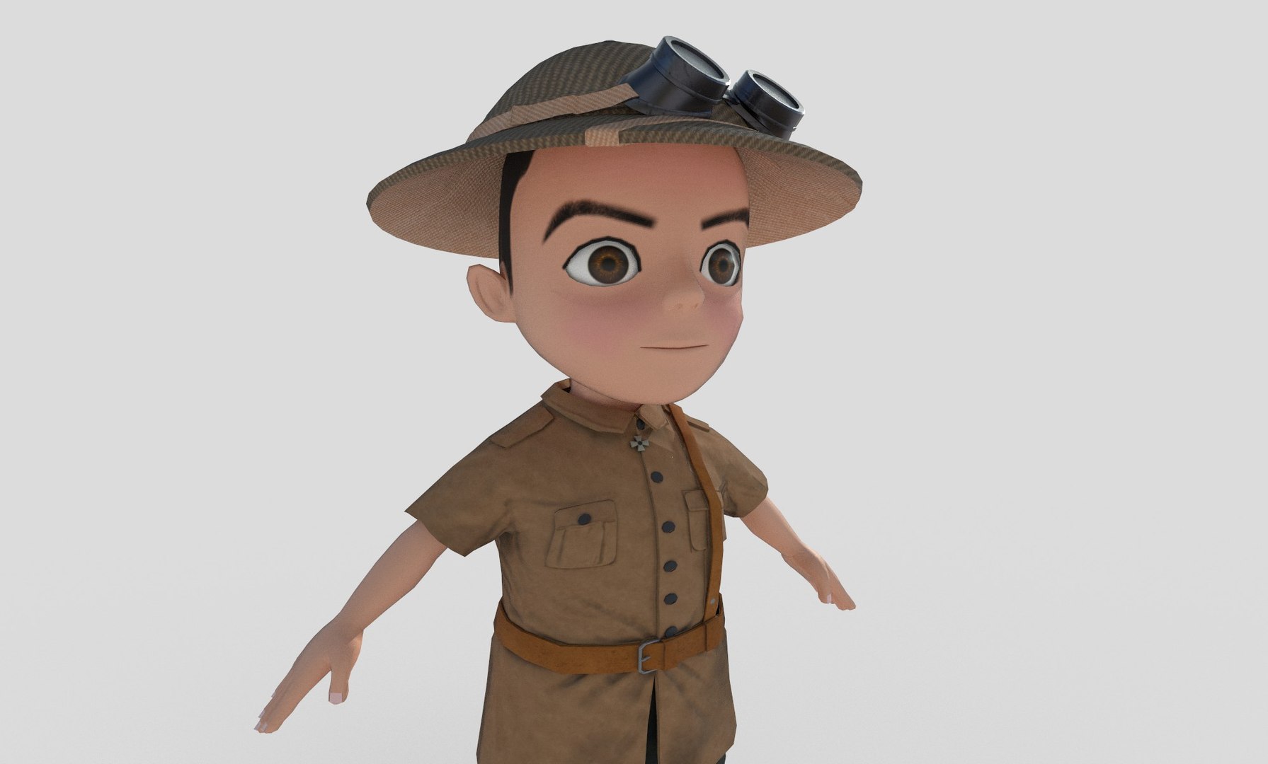 3D Archaeologist Kid Model - TurboSquid 1922517