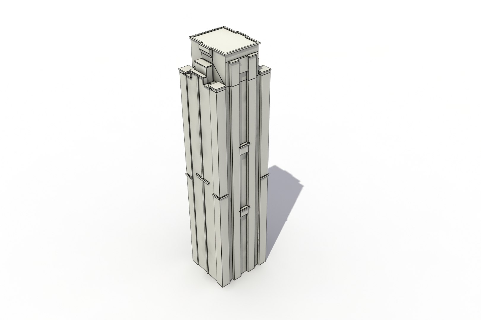 3d Model Tall Apartments