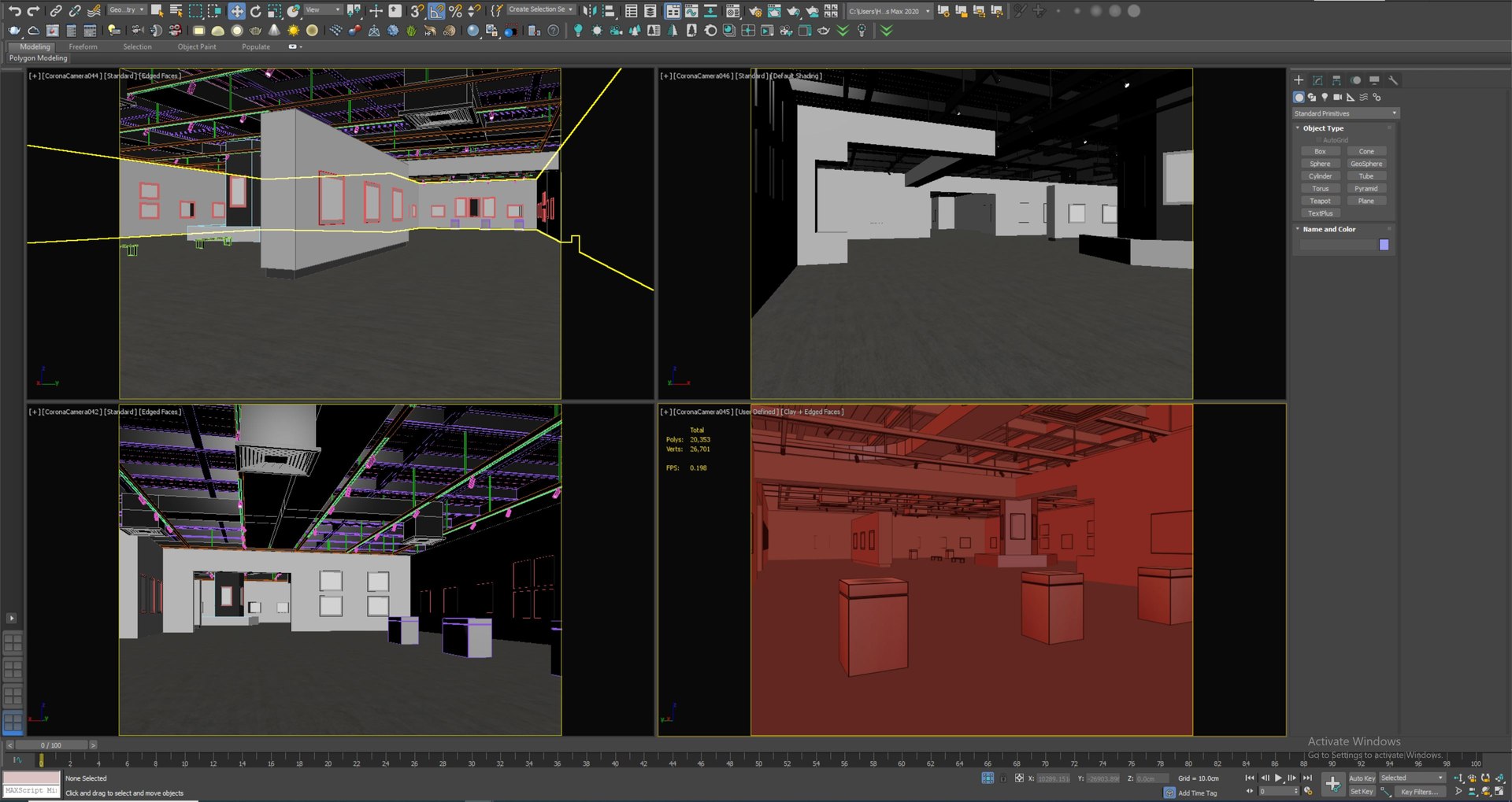 Low Poly Gallery Hall 02 3D - TurboSquid 2139115