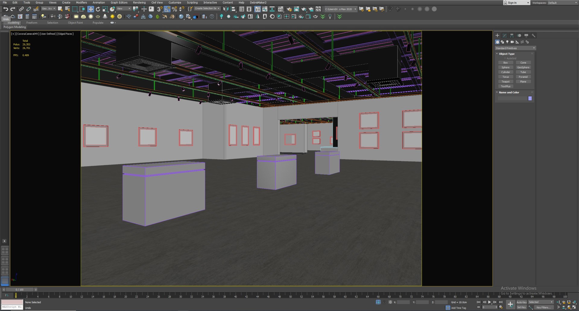 Low Poly Gallery Hall 02 3D - TurboSquid 2139115