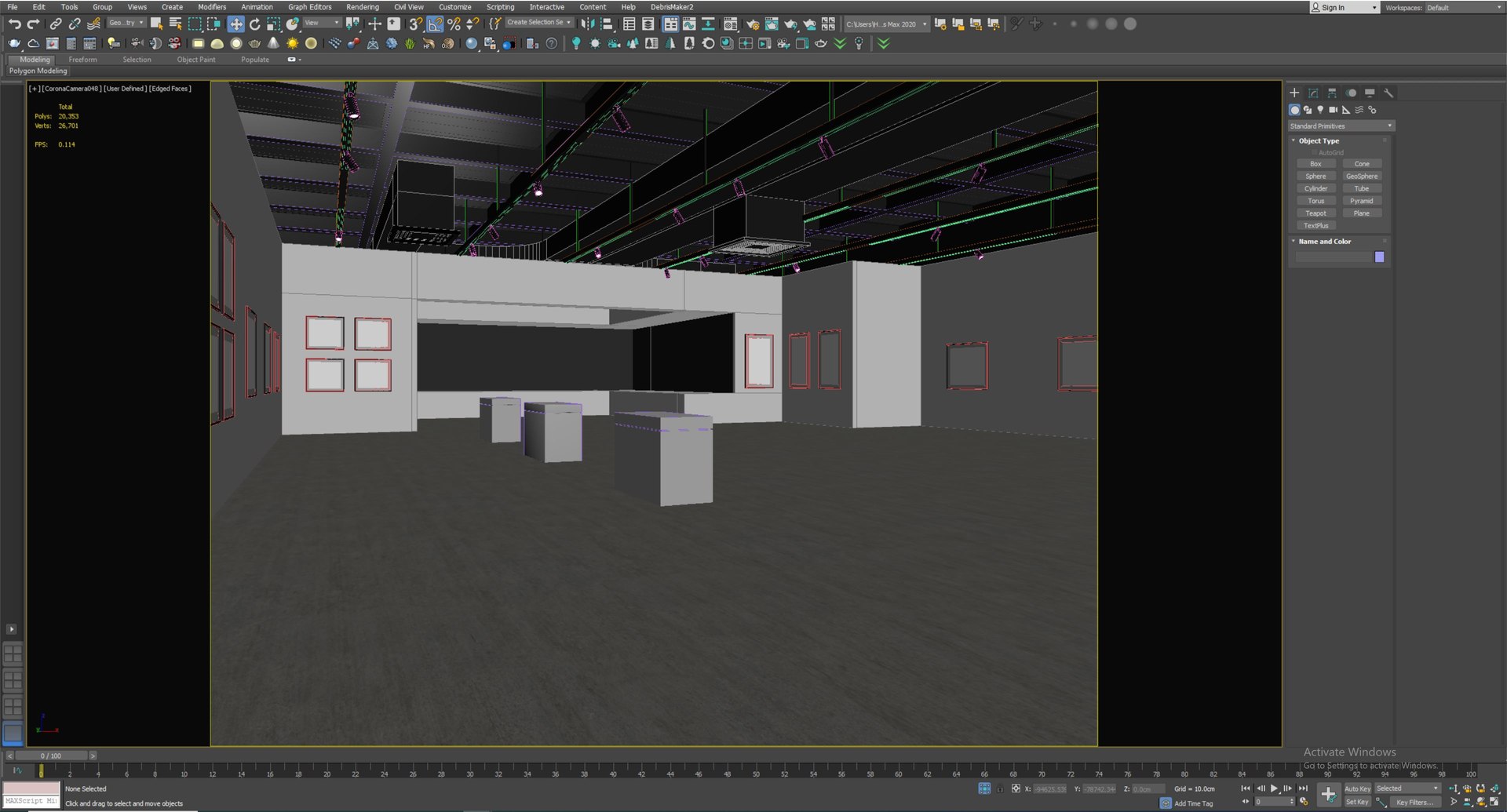 Low Poly Gallery Hall 02 3D - TurboSquid 2139115