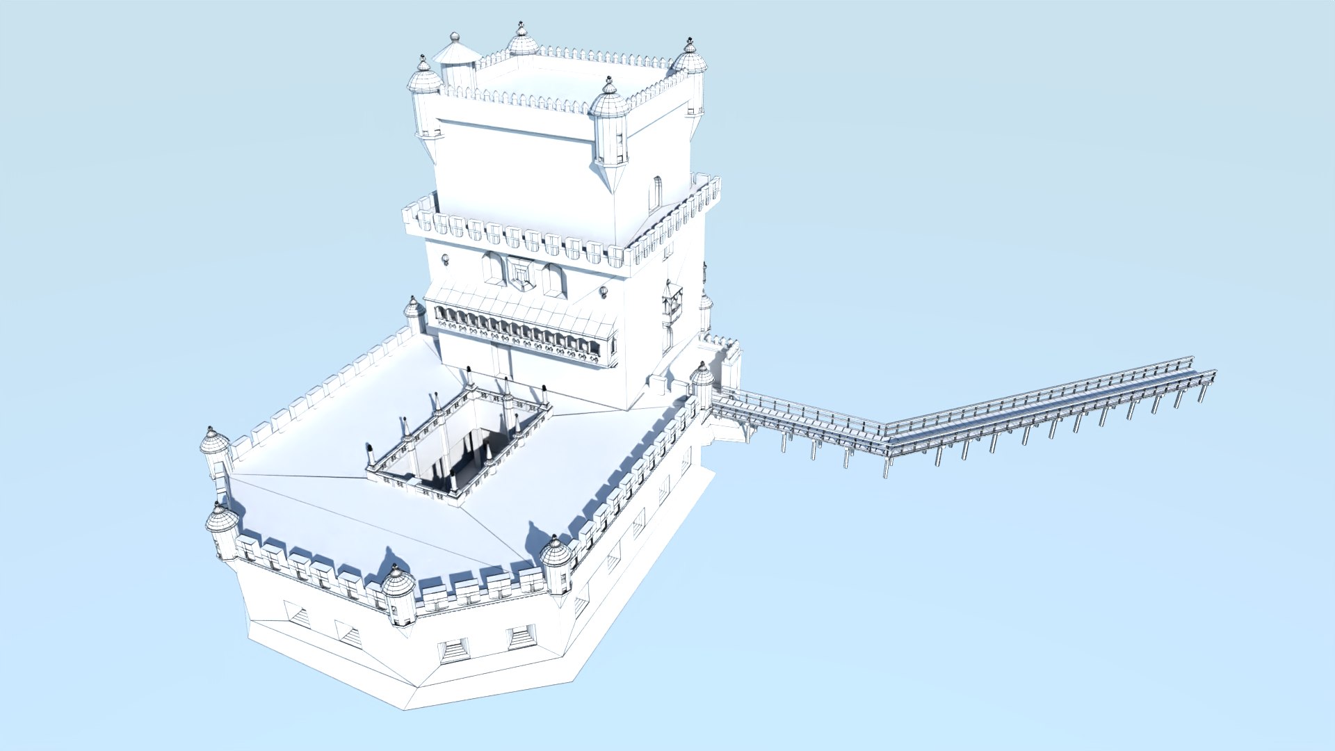 3D Model Belem Tower - TurboSquid 1698159