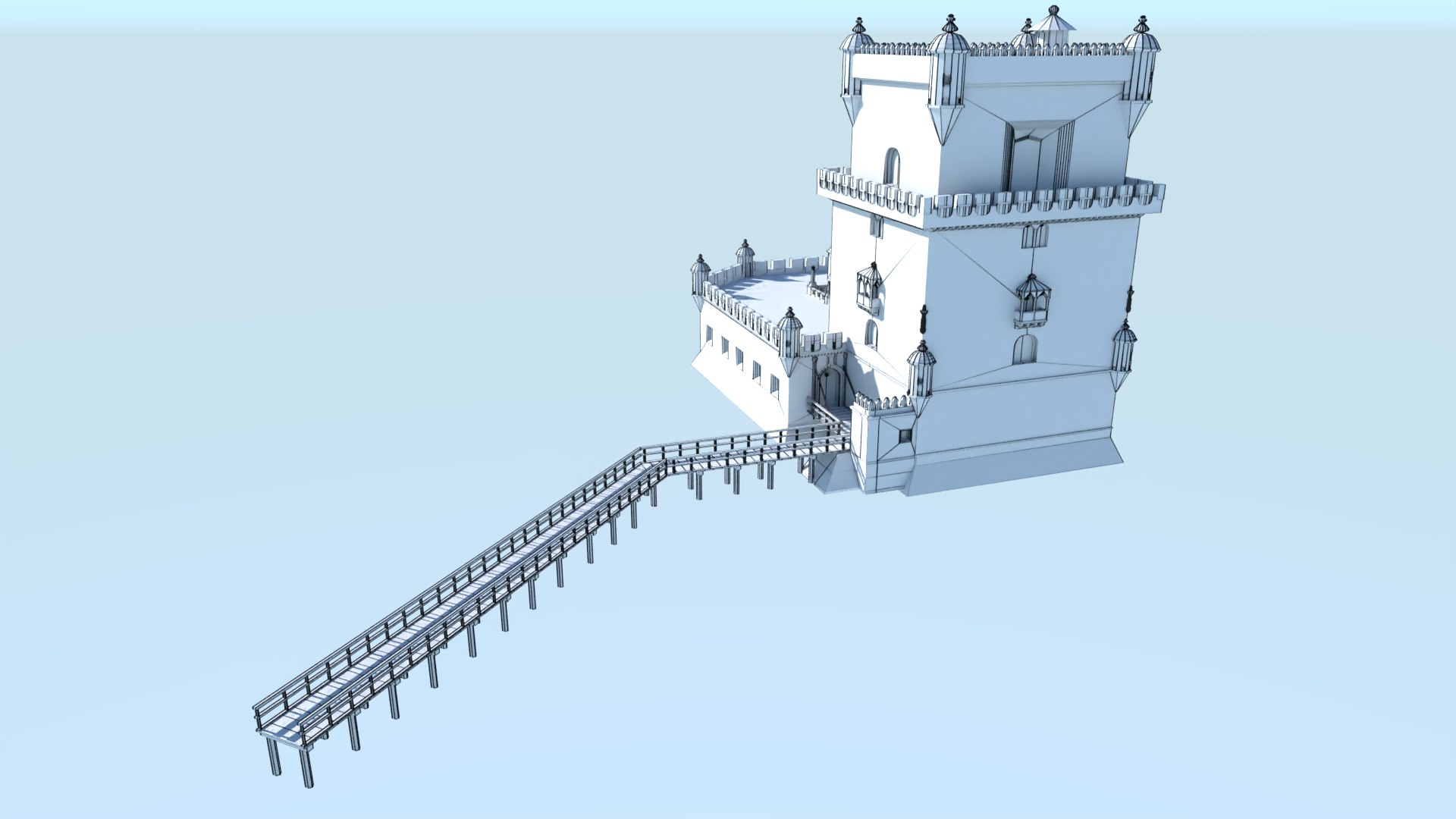 3D Model Belem Tower - TurboSquid 1698159