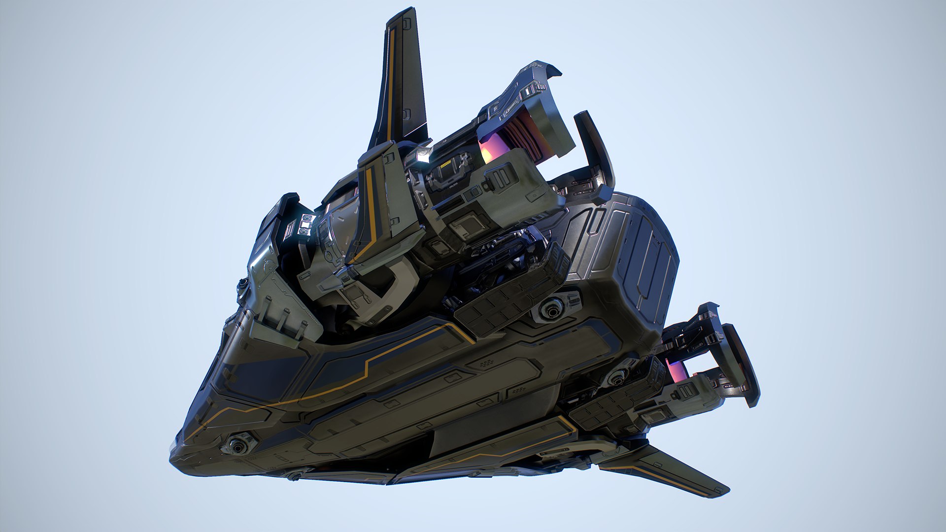 Stellar Phoenix Shuttle - Spaceship Low-poly 3D Model 3D Model ...