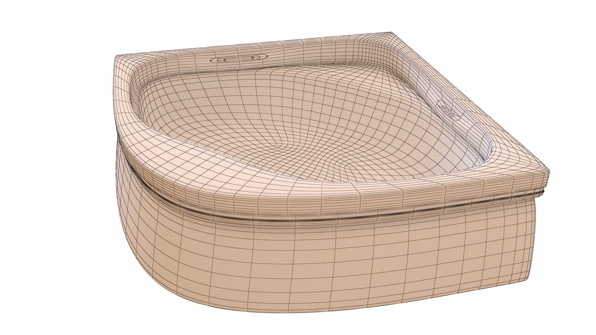 3D Corner Bath - TurboSquid 1603765
