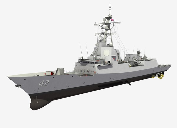 3D australian destroyer hobart - TurboSquid 1397990
