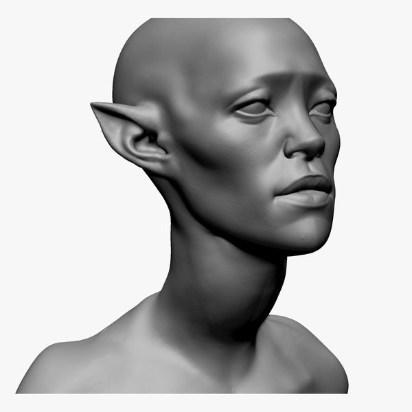 3D модель Фэнтези женская голова O - TurboSquid 2199426