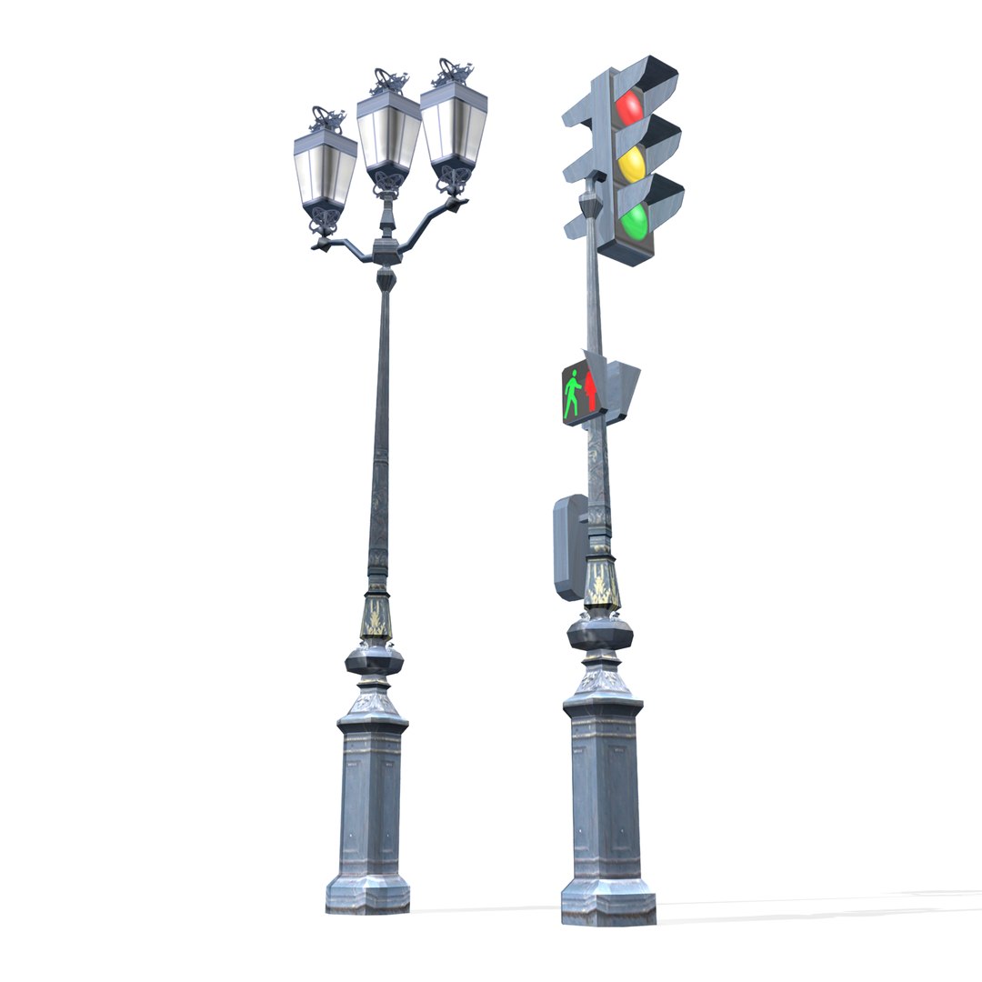 Lamp post 3D model - TurboSquid 1160023