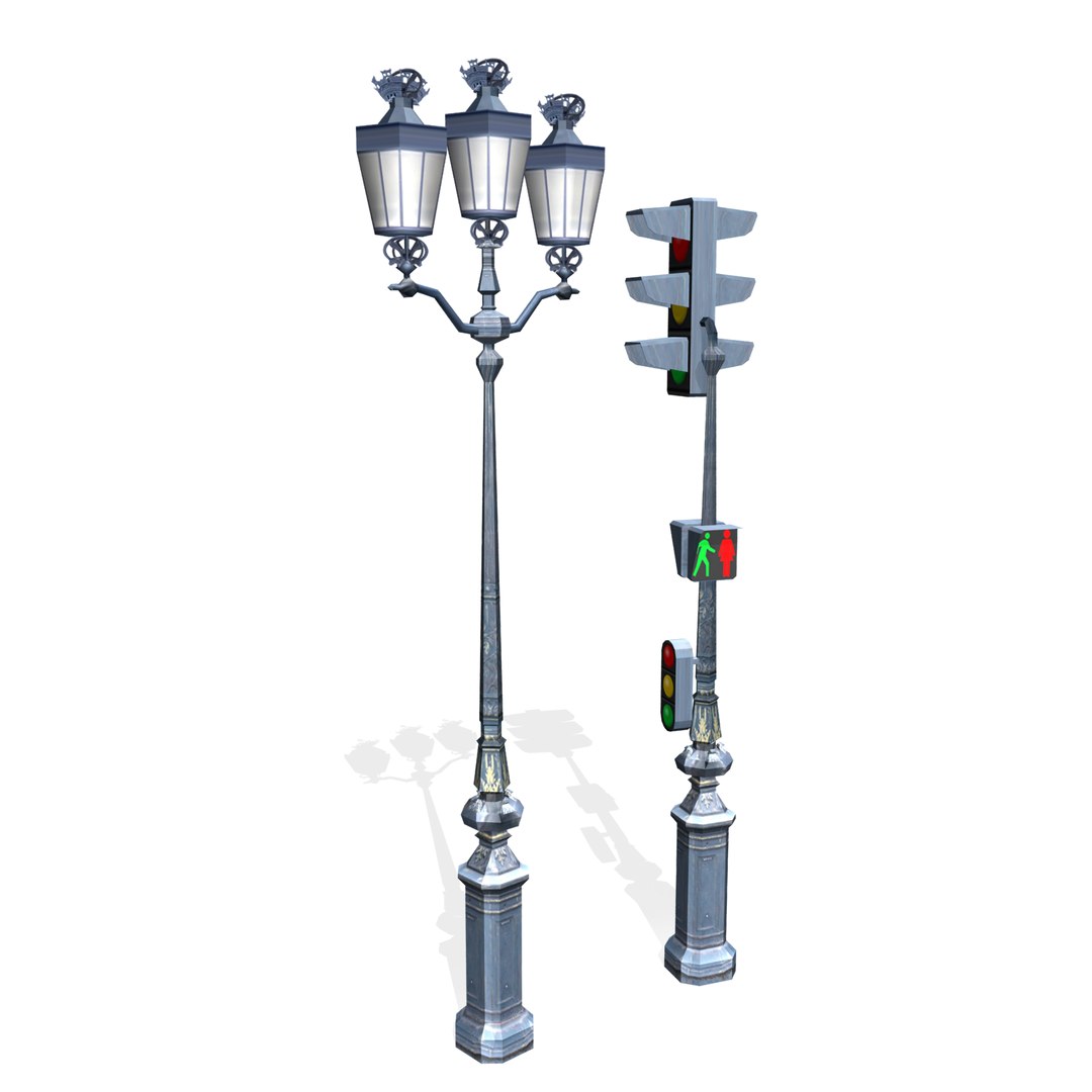 Lamp post 3D model - TurboSquid 1160023