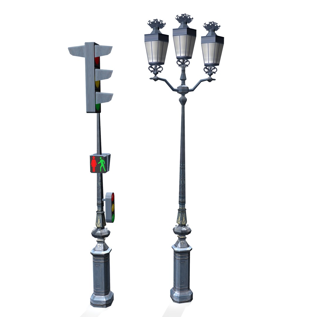 Lamp post 3D model - TurboSquid 1160023