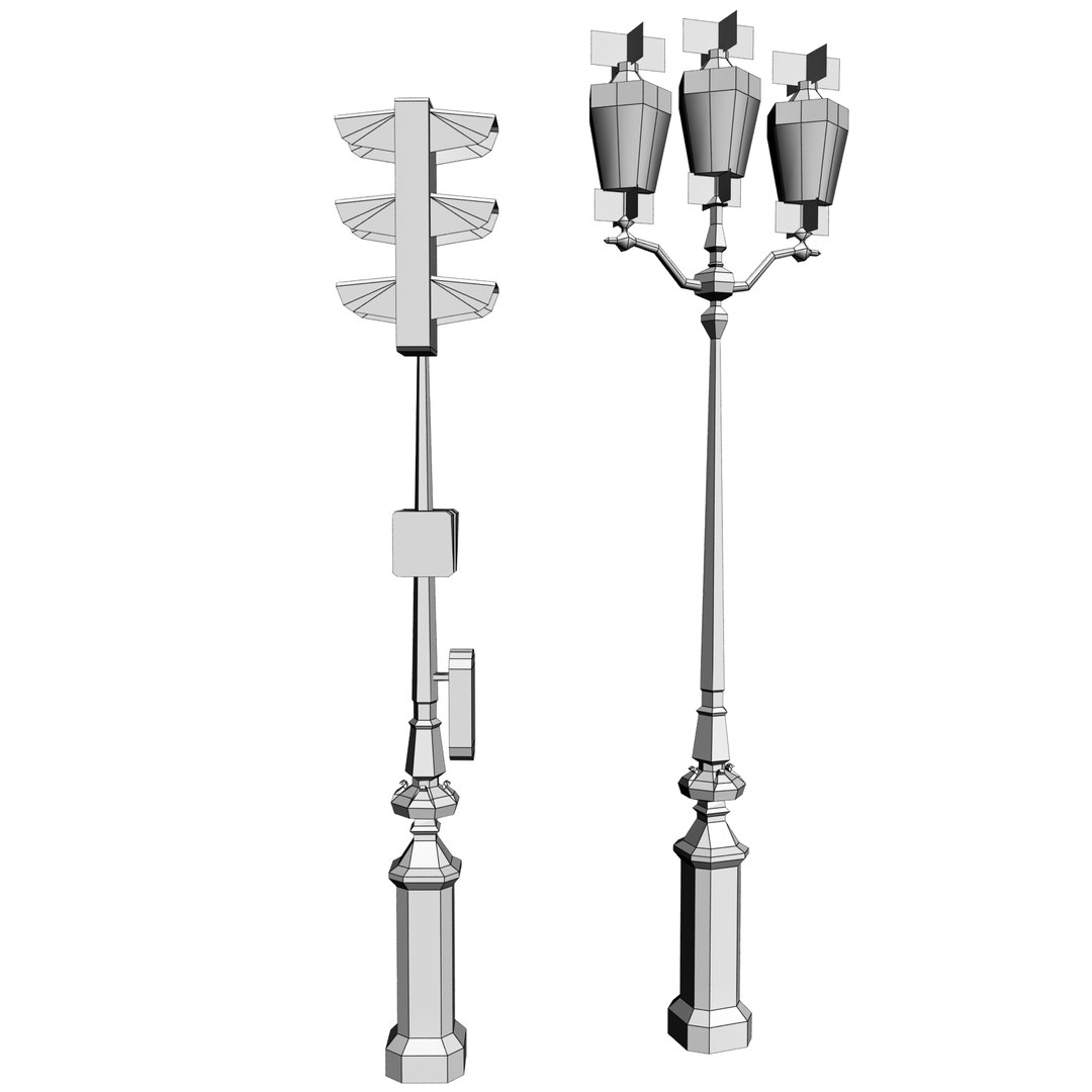 Lamp post 3D model - TurboSquid 1160023