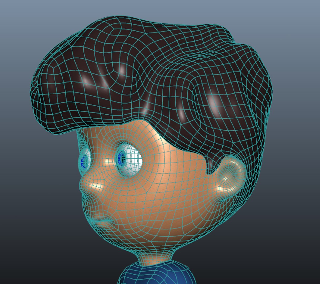 Cartoon Character Obj