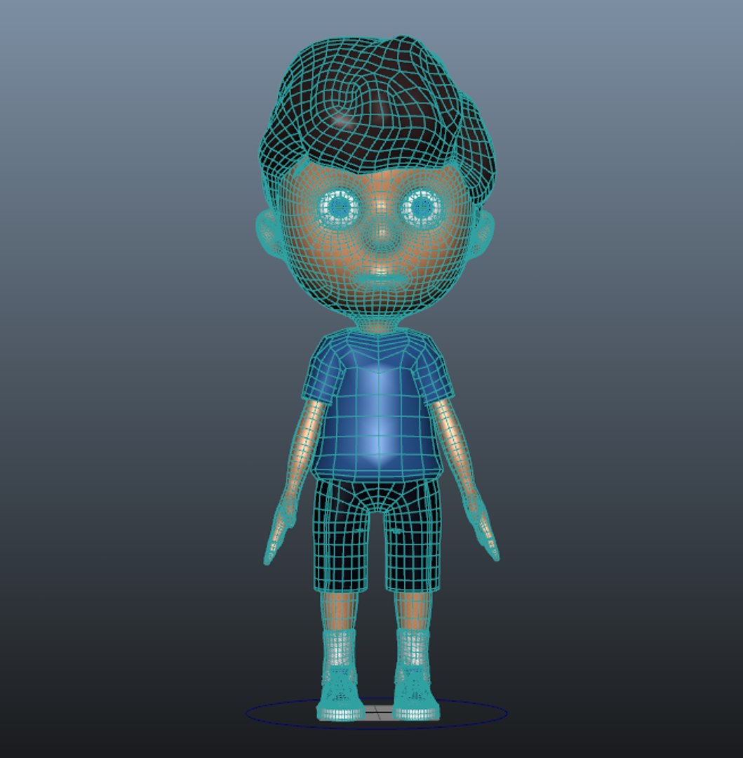 Cartoon Character Obj