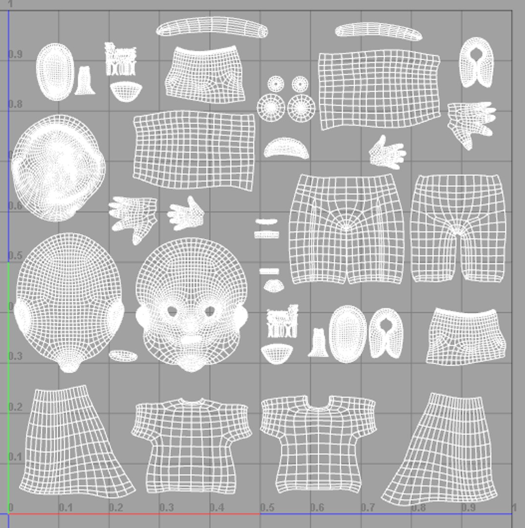 Cartoon Character Obj