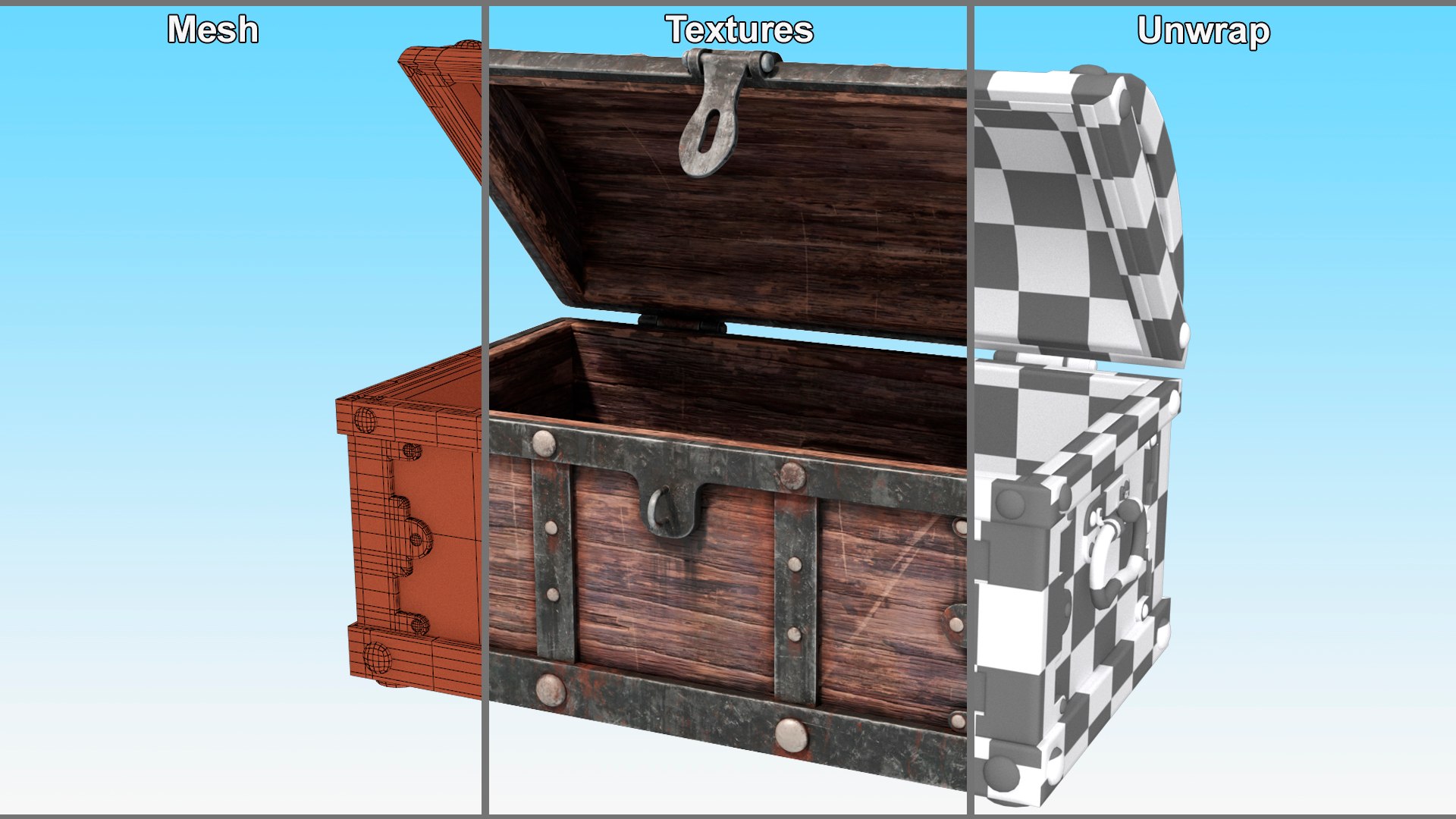 3D Treasure Chest Open Empty Model - TurboSquid 2302399