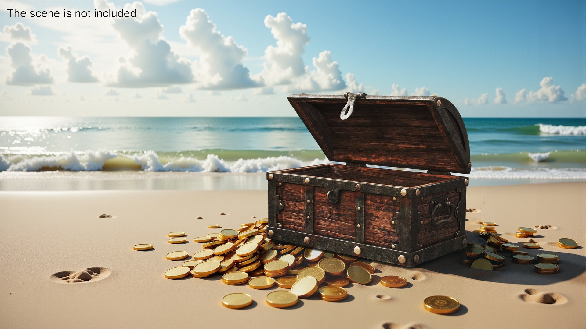3D Treasure Chest Open Empty Model - TurboSquid 2302399
