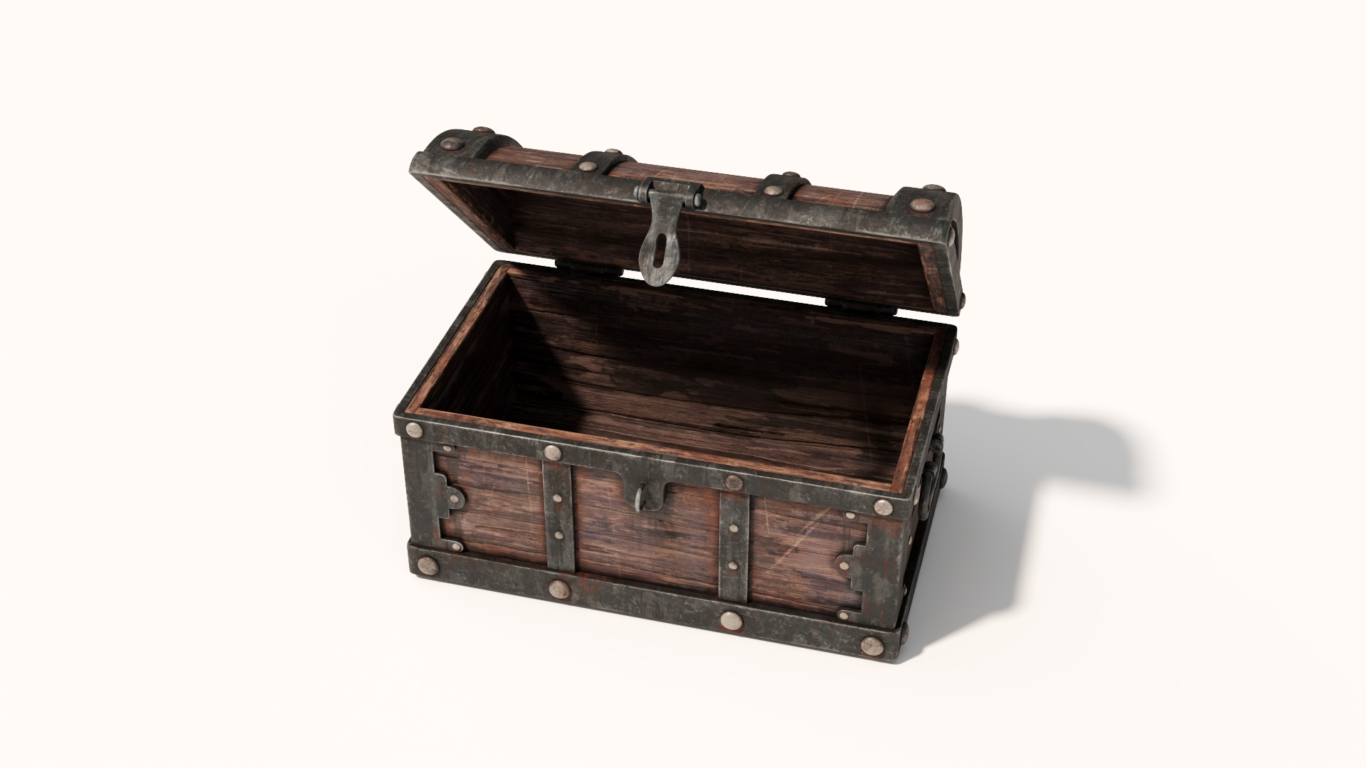 3D Treasure Chest Open Empty Model - TurboSquid 2302399