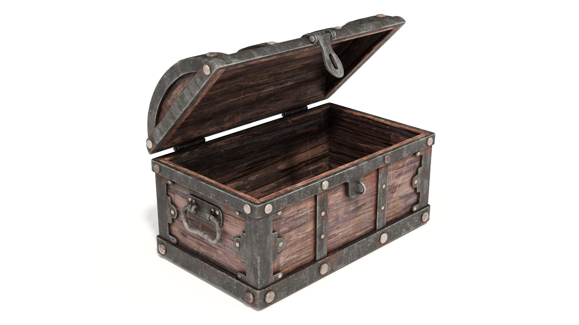 3D Treasure Chest Open Empty Model - TurboSquid 2302399