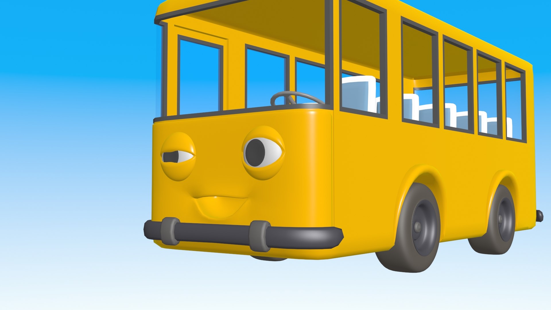 3D Model Cartoon Bus - TurboSquid 1180832