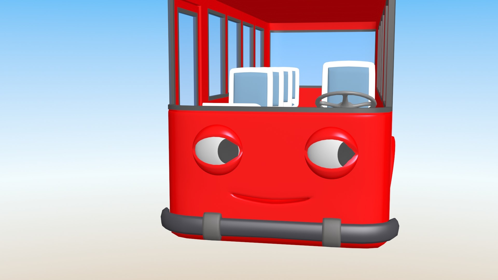 3D Model Cartoon Bus - TurboSquid 1180832