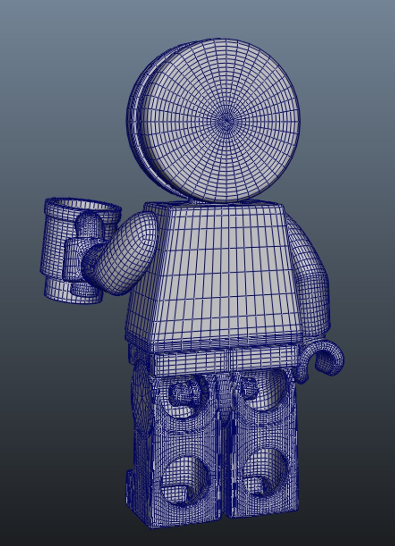 Gingerbreadman Lego Minifig 3d Model