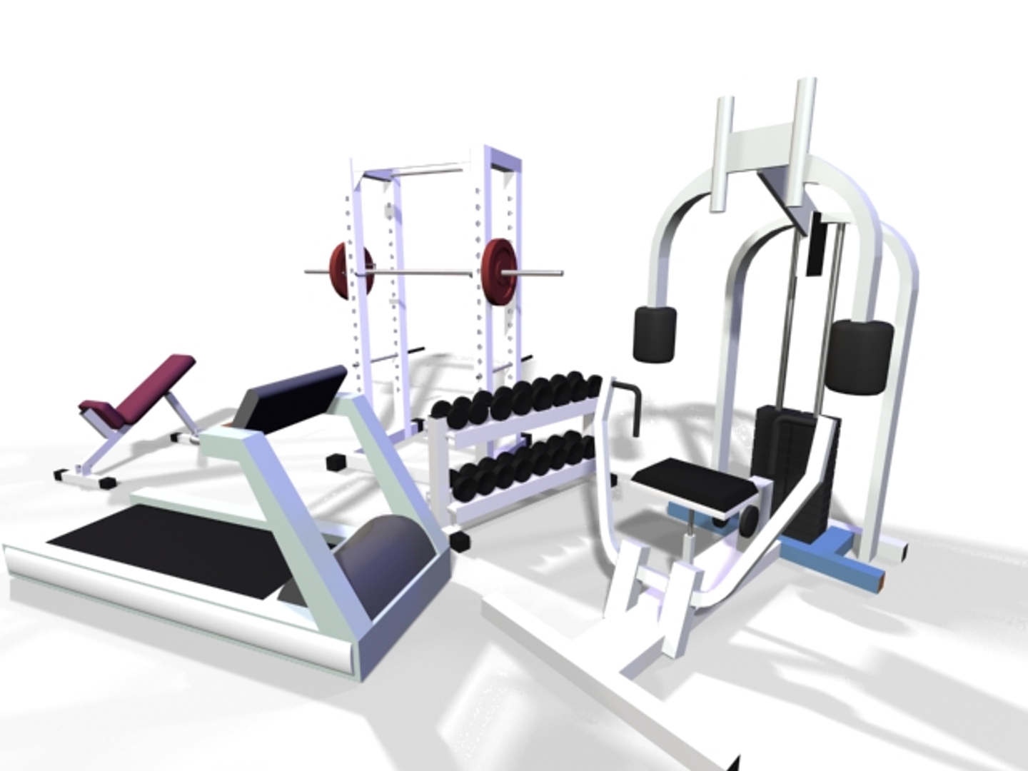 3d weight set model