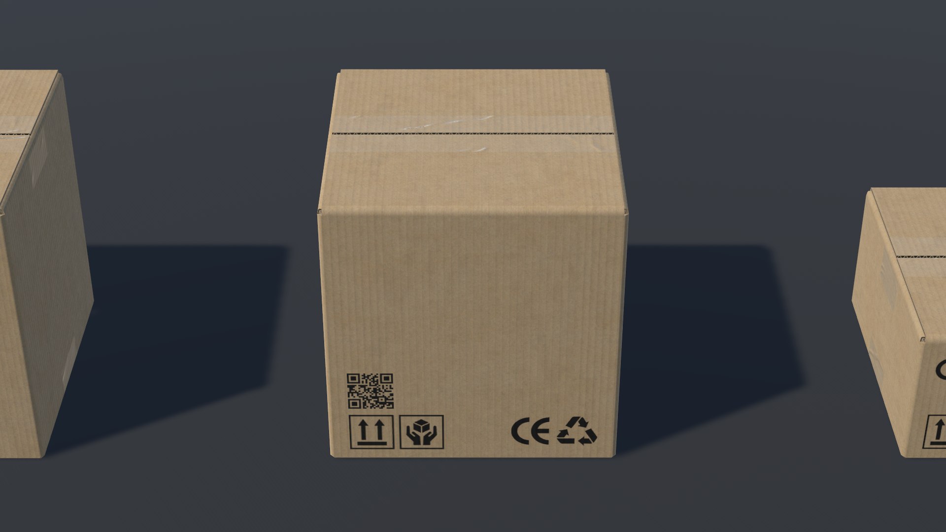 Realistic Cardboard Boxes Animation Model - TurboSquid 1343930