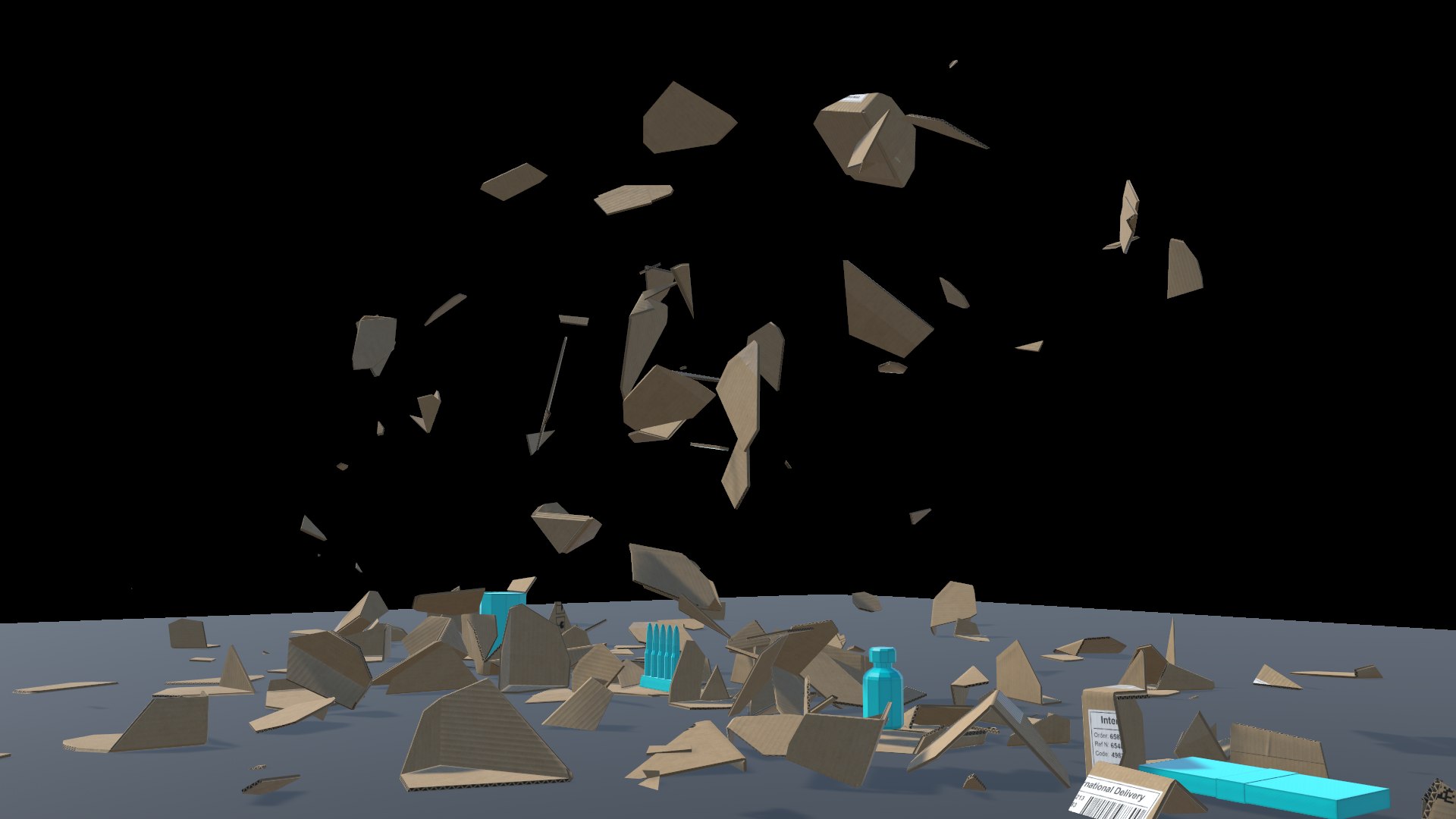 Realistic Cardboard Boxes Animation Model - TurboSquid 1343930