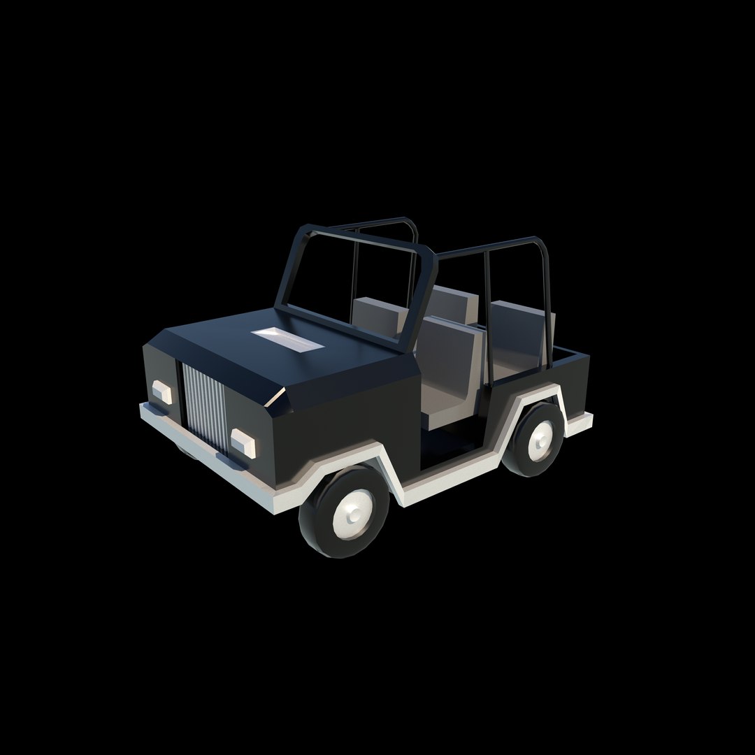 Jeep Car Low-poly 3D Model 3D Model - TurboSquid 2341770