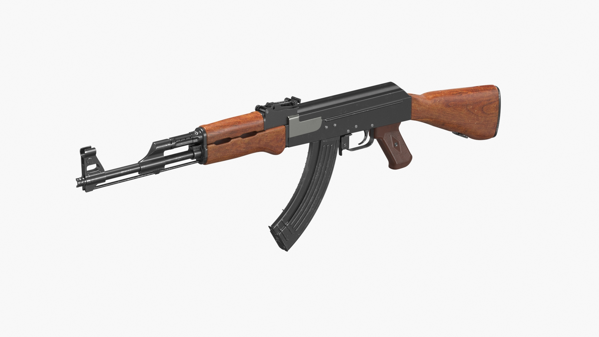 AK-47 Automatic Rifle In Cut 3D Model - TurboSquid 2307829