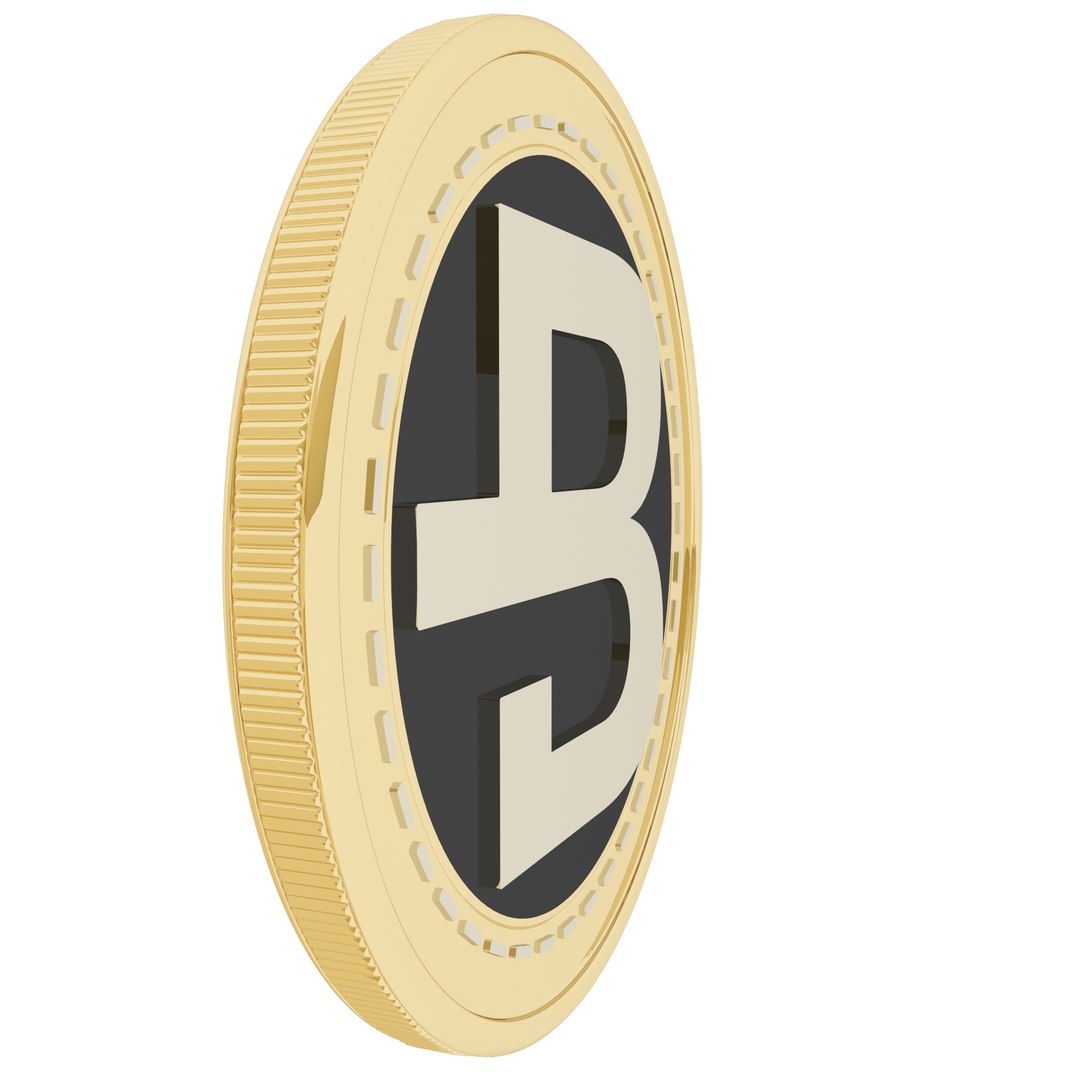 Bytecoin Cryptocurrency Gold Coin 3D Model - TurboSquid 1783558