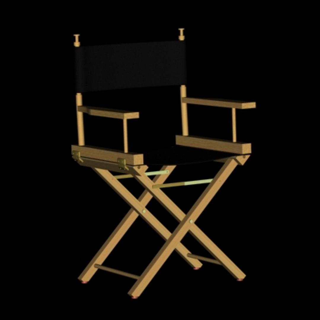 3d directors chair model