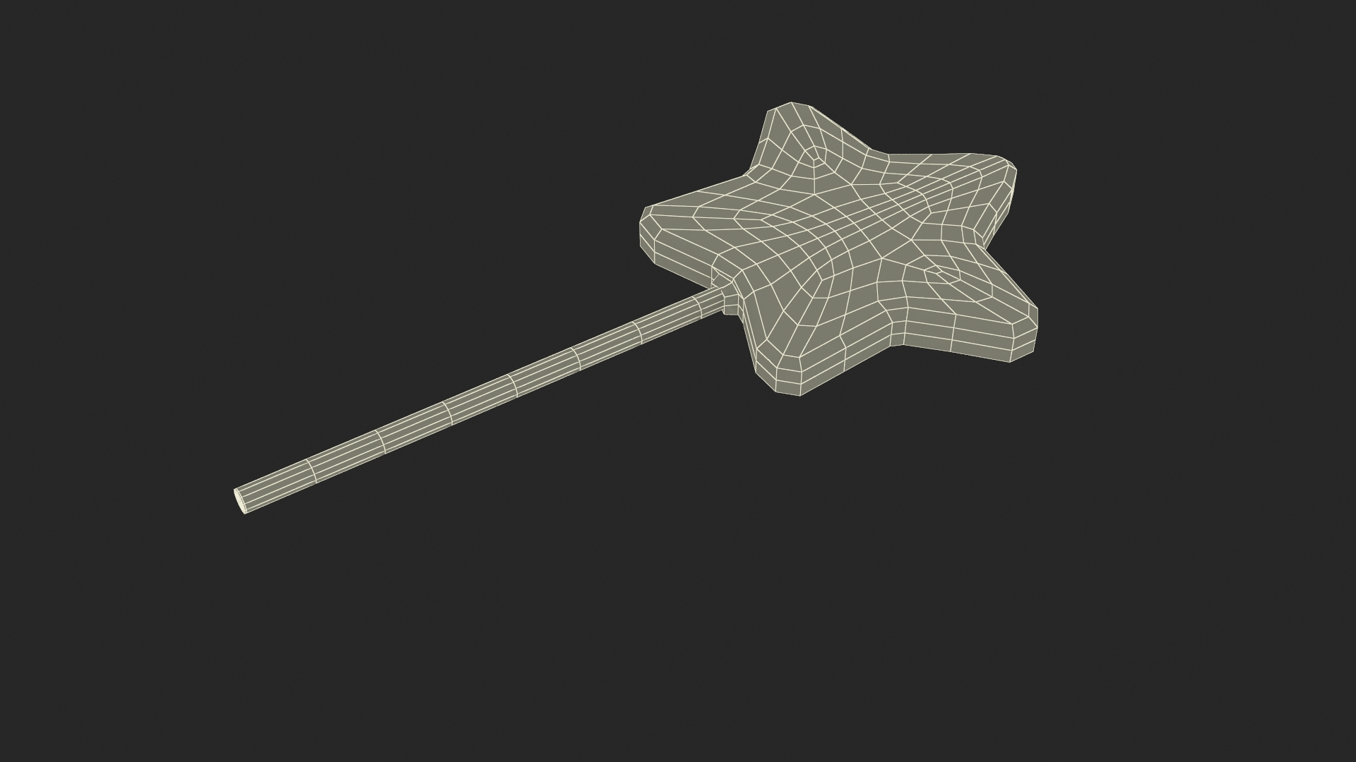 Orange Star Shape Lollipop 3D - TurboSquid 2241839