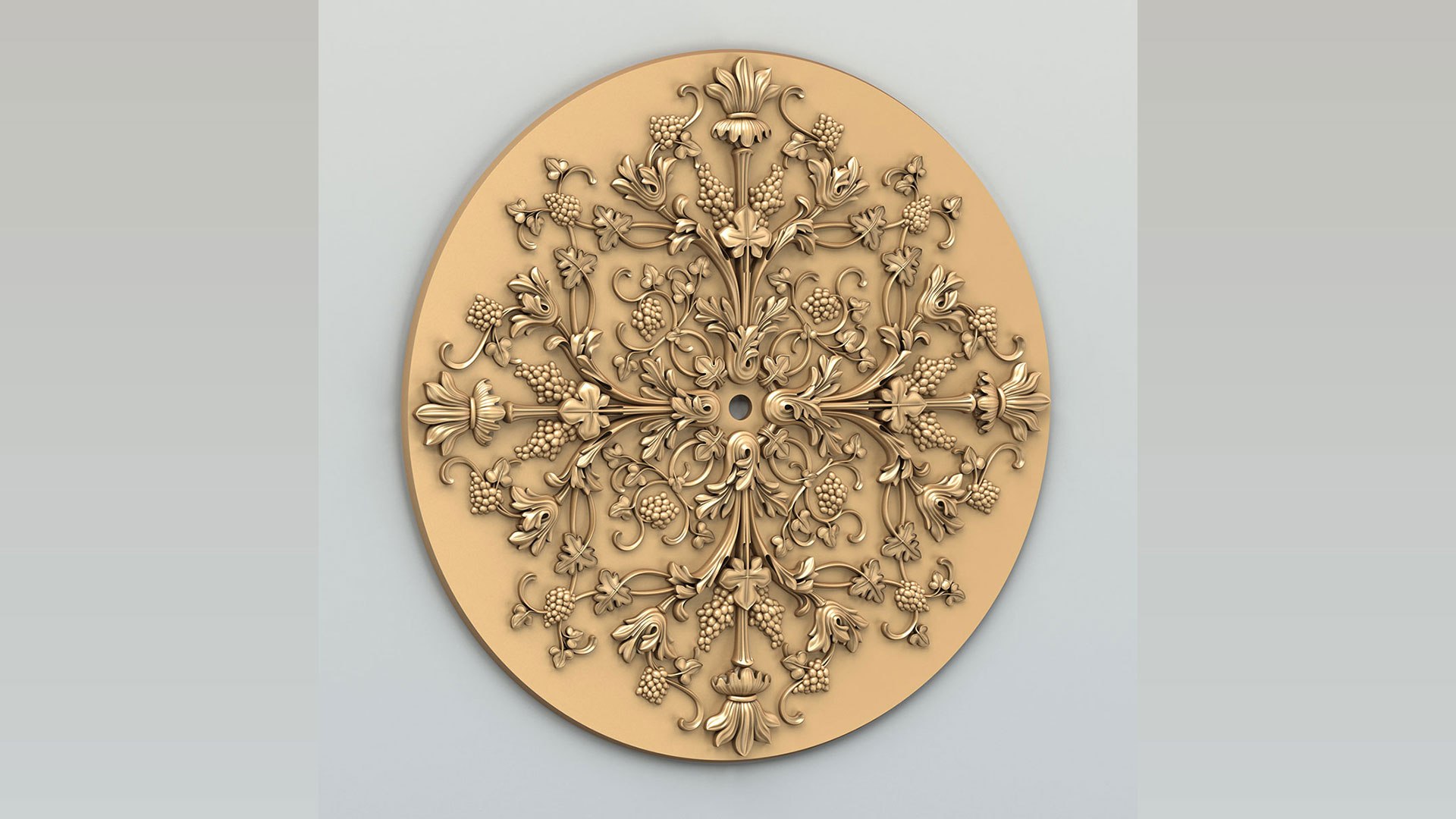 Round rosette 047 3D - TurboSquid 2006089