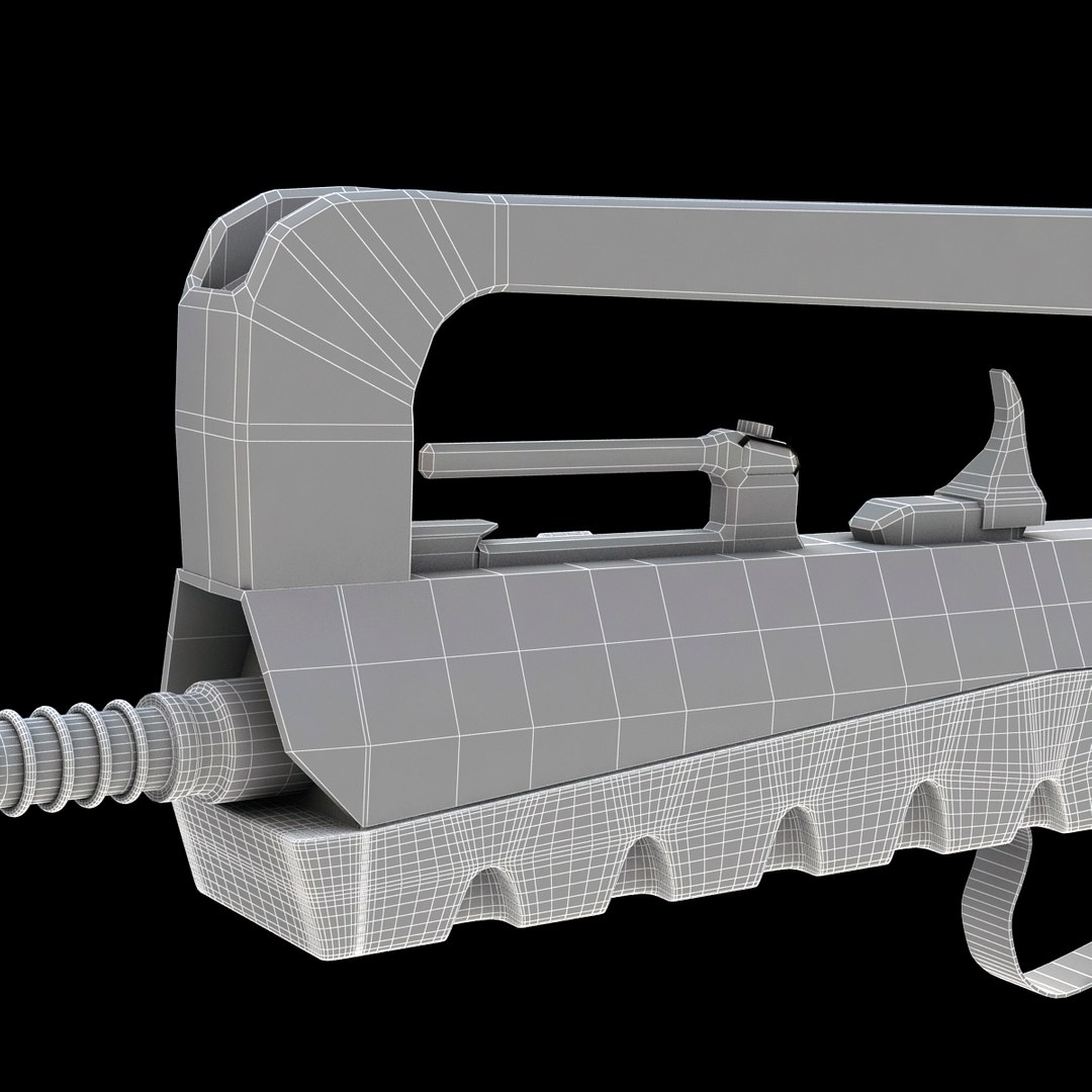 3ds max famas submachine gun