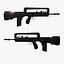 3ds max famas submachine gun