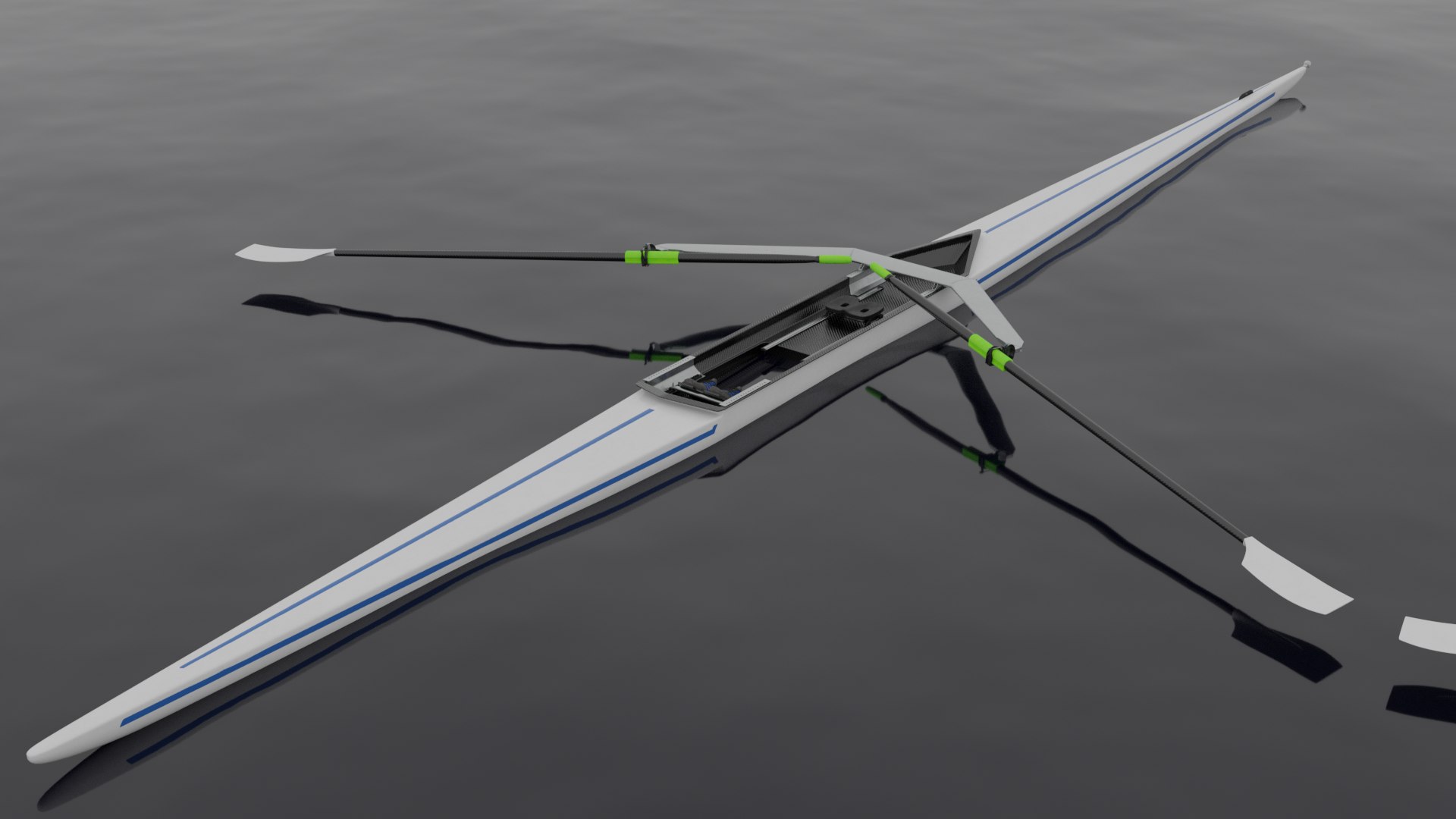 Rowing Boats Pack 3 Single Double Quadruple Model - TurboSquid 2290222