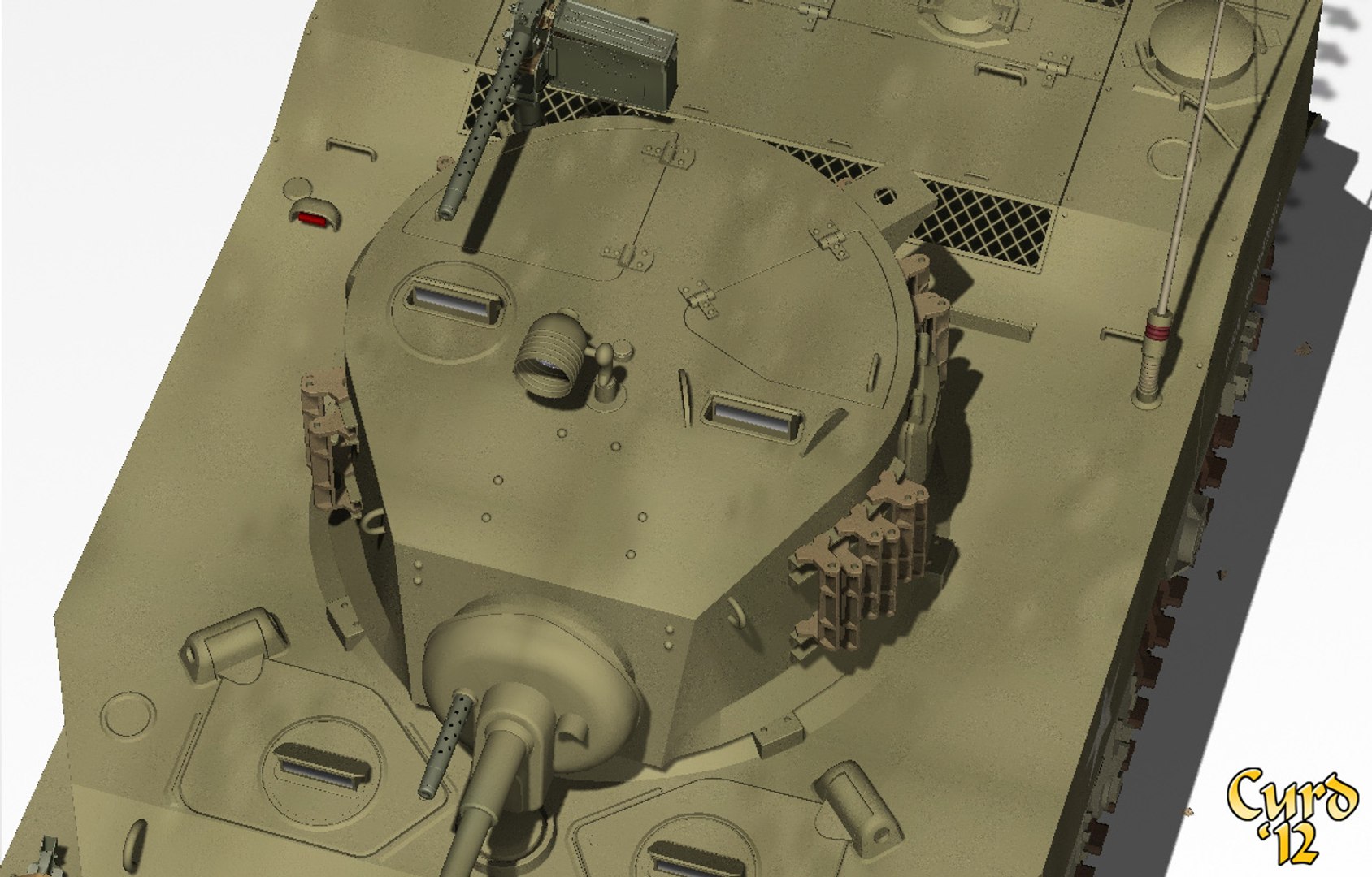 Lightwave M5 Light Tank Wwii